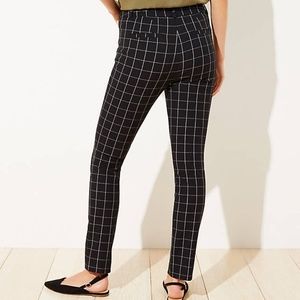 LOFT | Pants & Jumpsuits | Nwt Loft Windowpane High Waist Skinny Ankle ...